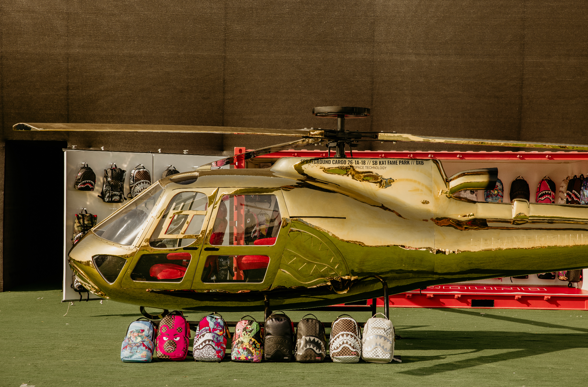 Robb Report: This Striking Gold Helicopter Was the Star of the Dubai A ...