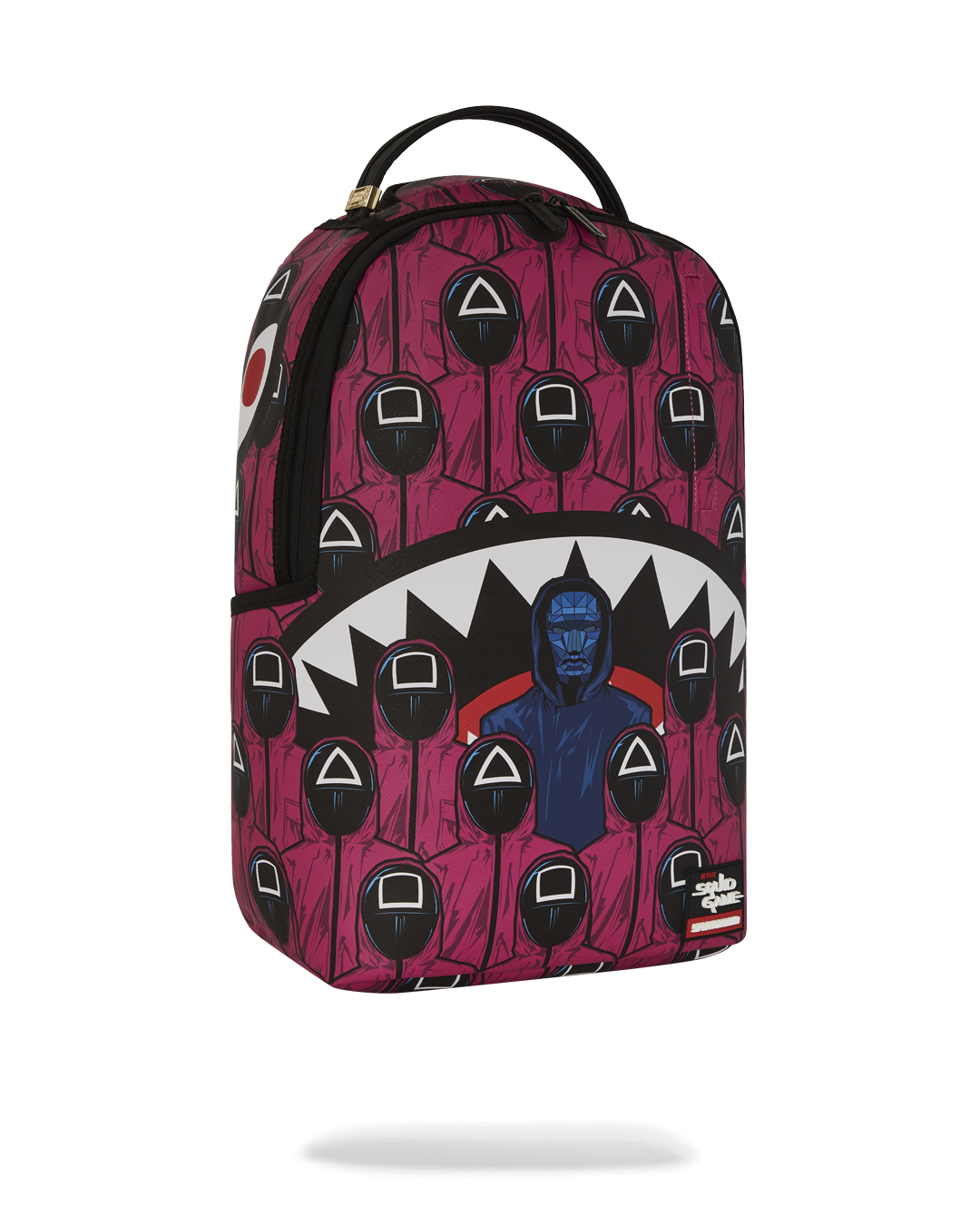 SQUID GAME COLLAB FRONT MAN & PINK GUARD SHARKS BACKPACK – SPRAYGROUND®