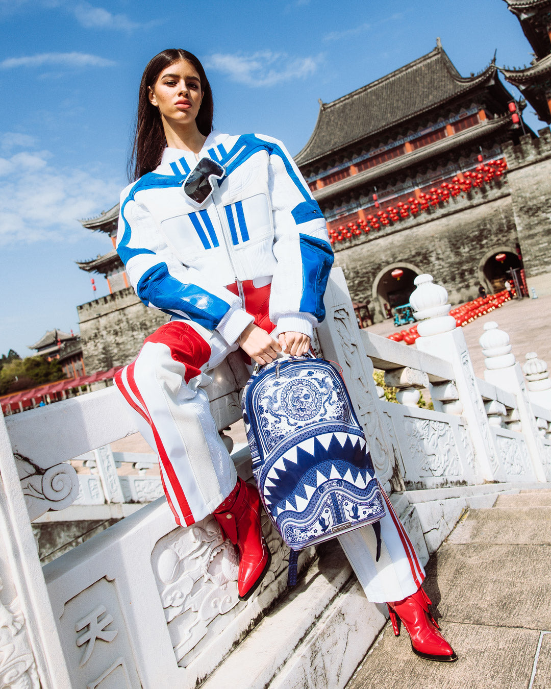 PORCELAIN TIGER PHOENIX SHARK BACKPACK – SPRAYGROUND®