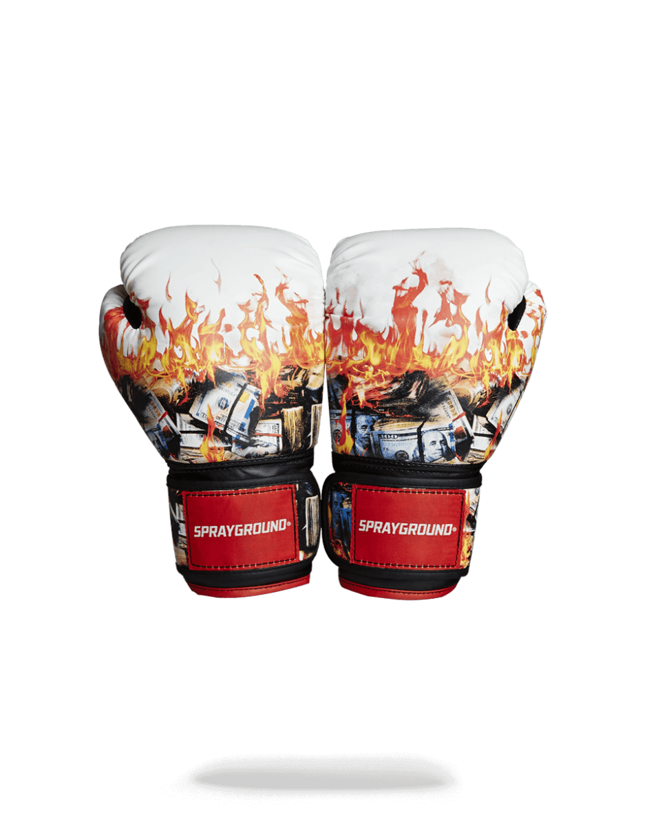 WHITE FIRE MONEY BOXING GLOVES – SPRAYGROUND®