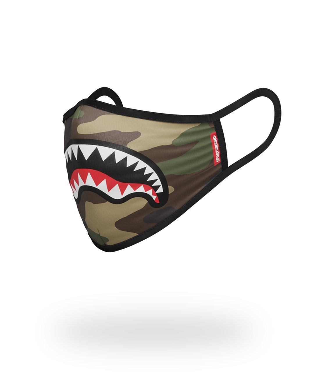 CAMO SHARKMOUTH FORM-FITTING MASK – SPRAYGROUND®