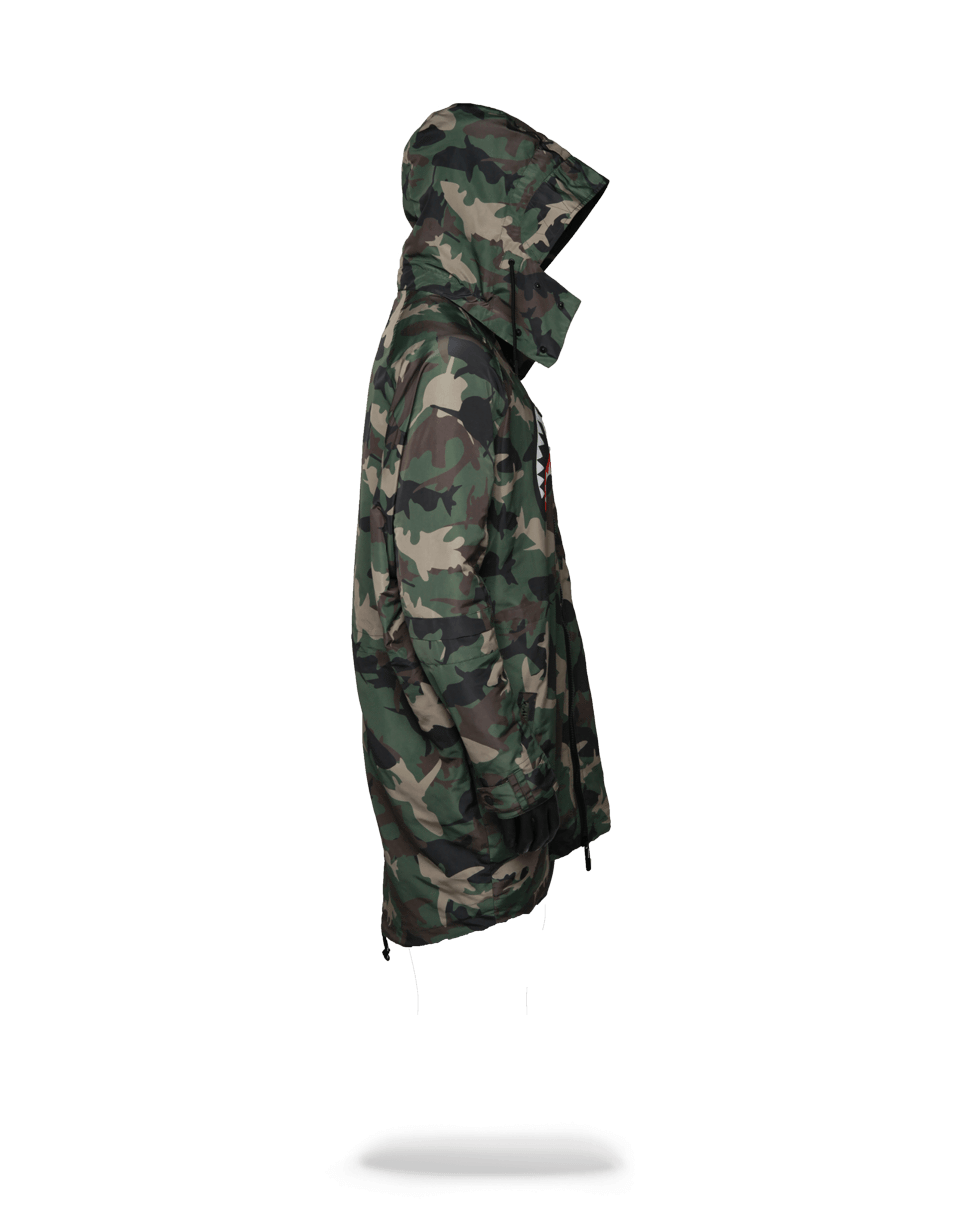 CAMO SHARK PARATROOPER JACKET – SPRAYGROUND®