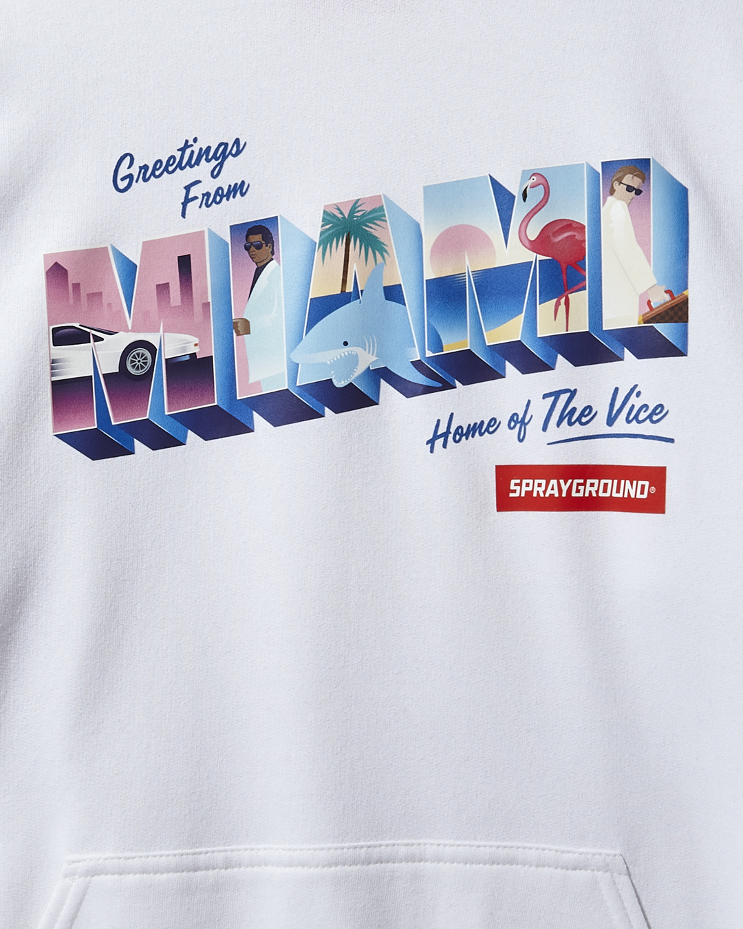 MIAMI VICE HOODY (WHITE) – SPRAYGROUND®