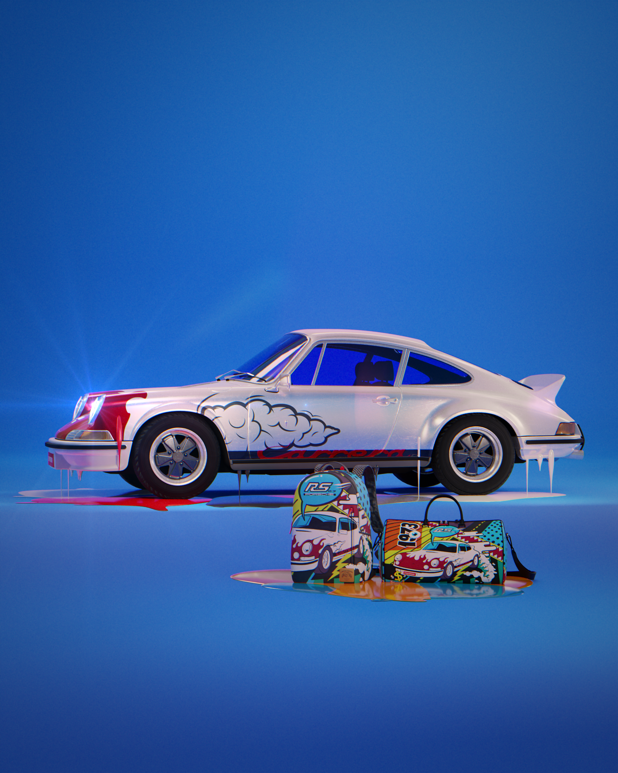PORSCHE 1972 COLLAB DUFFLE (ONLY 1,911 UNITS MADE) – SPRAYGROUND®