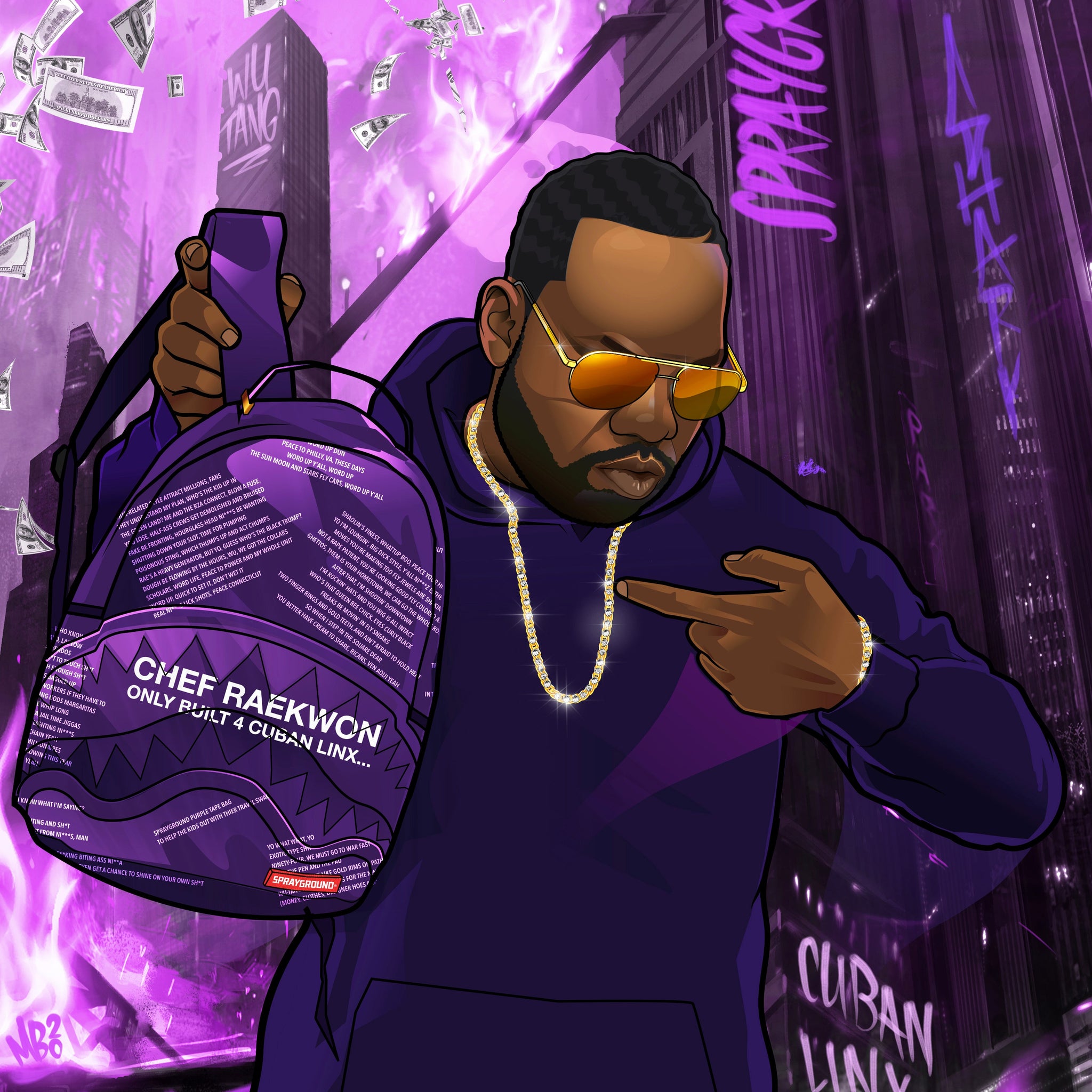 RAEKWON PURPLE TAPE SHARK – SPRAYGROUND®